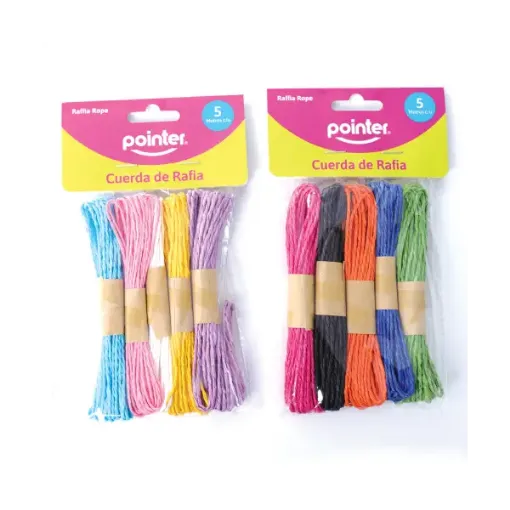 Cuerda de rafia 5 colores x5 metros – Punto