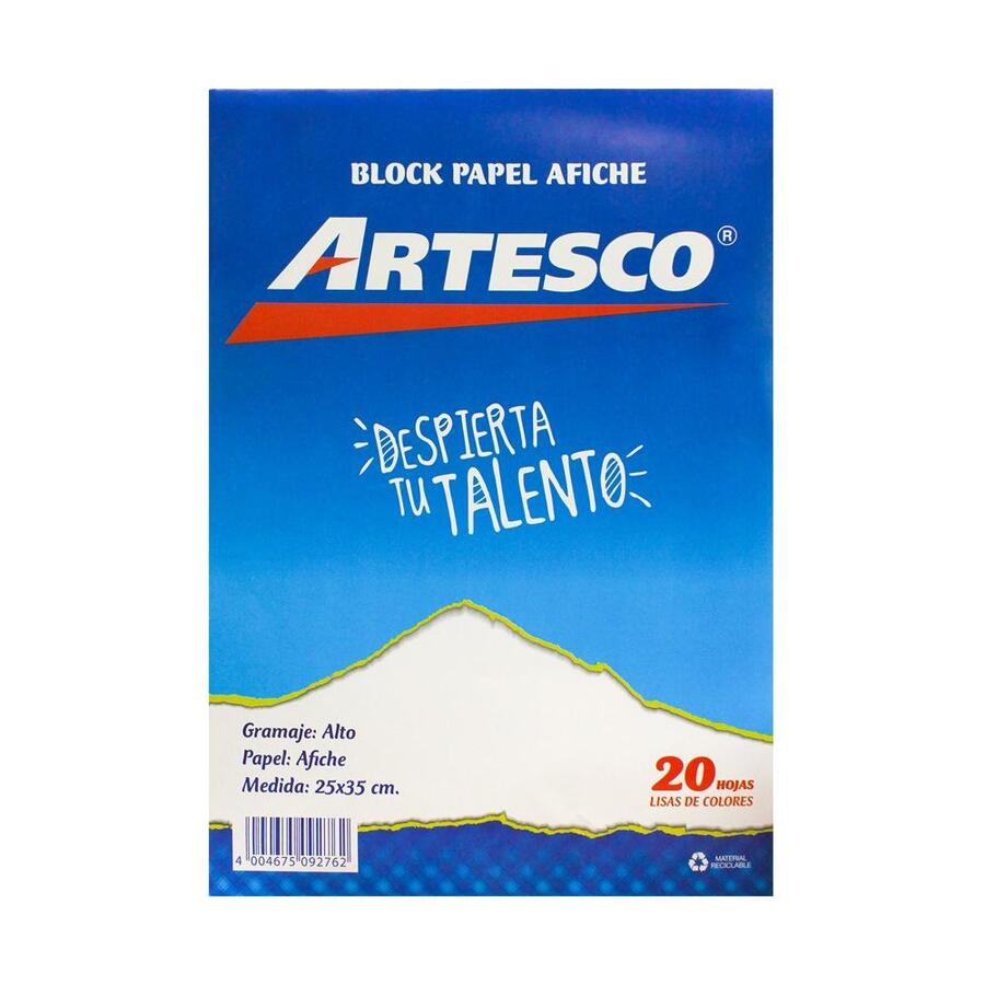 Block 1/8 papel afiche 20 hojas Artesco – Punto