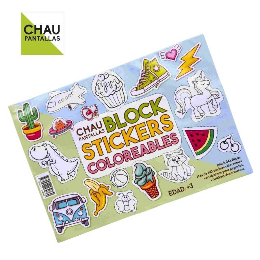 Block Stickers coloreables – Chau Pantallas – Punto