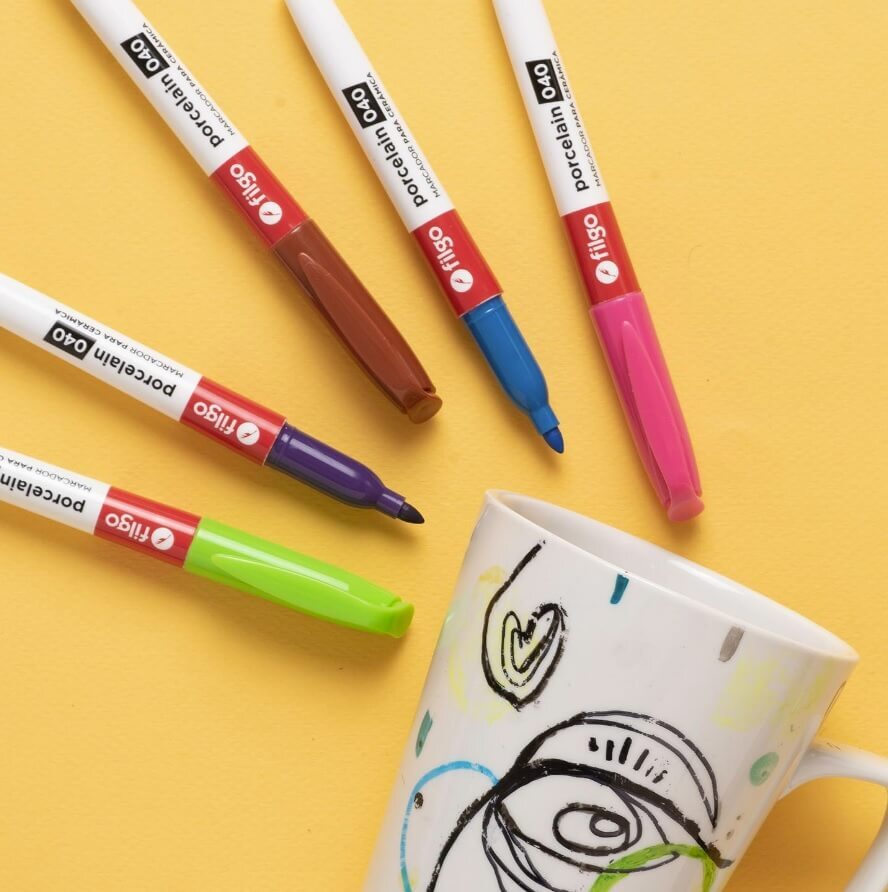 Marcadores Filgo 040 para Porcelana y Cerámica x10 – Punto