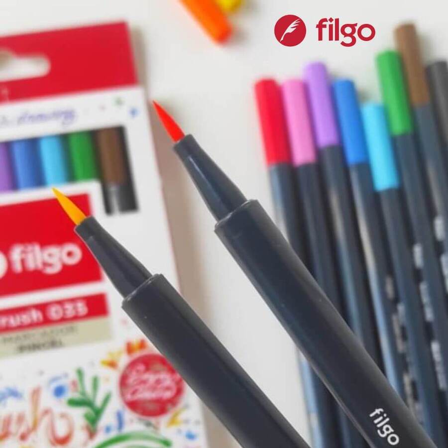 Marcadores Filgo Brush pen 035 (punta Pincel) Clásicos x10 – Punto